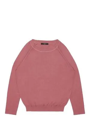 Max Mara Round Neck Long Sleeve Sweater - Pink