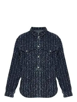 IRO PARIS Long-sleeved Casual Jacket - Navy Blue