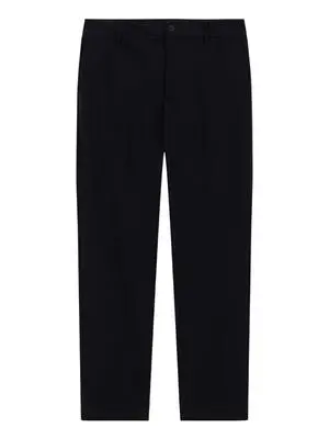 Armani Exchange Straight-leg Tailored Trousers - Black
