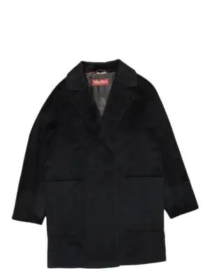 Max Mara Lapel Coat - Black
