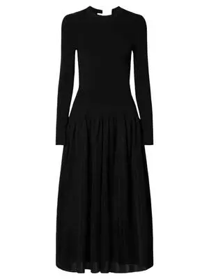 Altuzarra Ribbed Knit Maxi Dress - Black