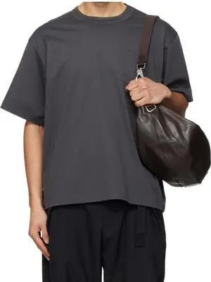 Sacai Crew Neck Short-sleeved T-shirt - Grey