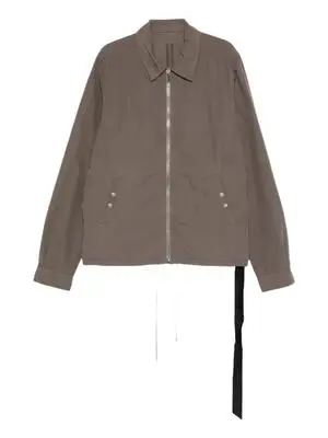 Rick Owens Zip-up Long Sleeved Jacket - Gray