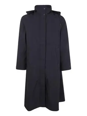 Rains Suva Vision Softshell A-line Hooded Raincoat - Black