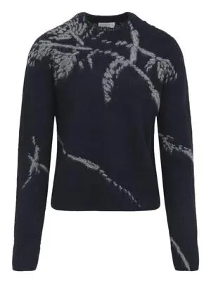 Dries Van Noten Mouche" Printed Pullover - Navy