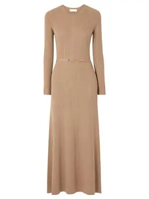 Gabriela Hearst Gabriela Hearst Imagene Belted Midi Dress Nude