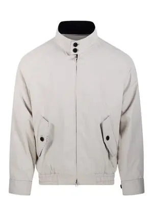 DUNST Zip-up Harrington Jacket - White