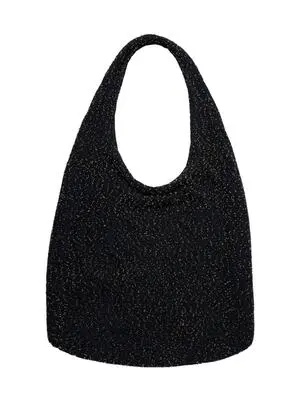 Gabriela Hearst Manasa Beaded Shoulder Bag - Black