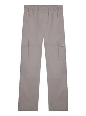 REPRESENT Cargo Pants With Flap Pockets And Metal Bar Detailing - Dark Grey Brown