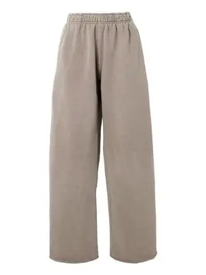 SLVRLAKE Cotton-jersey Wide-leg Track Pants - Nude