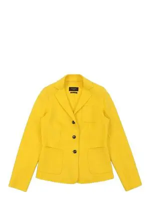 Max Mara Lapel Suit Jacket - Yellow