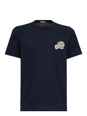 MONCLER Double Logo Patch Cotton T-shirt