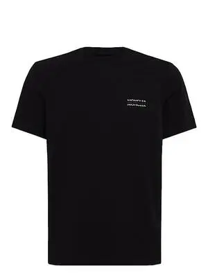 Moncler Logo Cotton Jersey T-shirt - Black