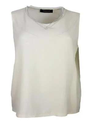 FABIANA FILIPPI Fabiana Filippi Sleeveless V-Neck Tank Top
