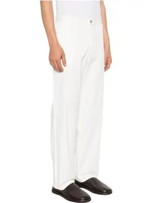 SAMSOE SAMSOE Belted Casual Pants - White