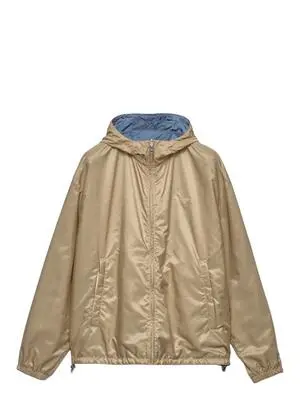 Prada Re-nylon Reversible Zipped Jacket - Camel/aviation Blue