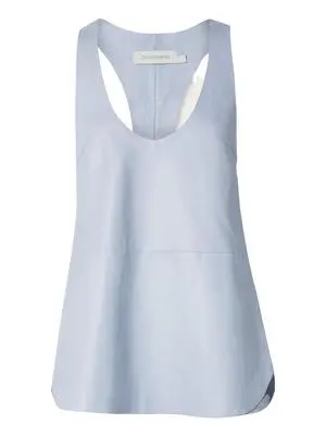 Zimmermann Natura Leather Vest - White