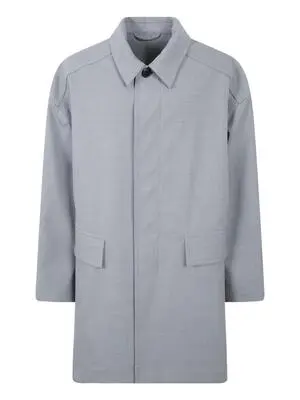 Dries Van Noten Long-sleeve Jacket With Turn-down Collar - Gray