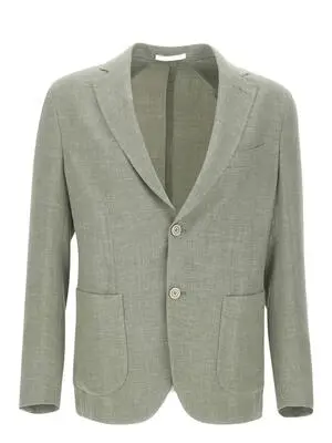 Eleventy Single-breasted Slim Blazer - Gray