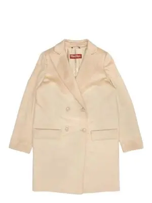 Max Mara Lapel Coat - Nude