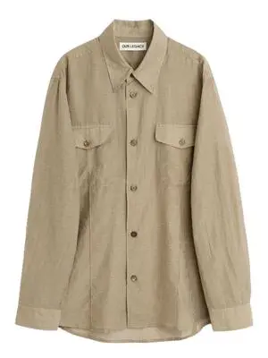 Our Legacy Checked Pocket Shirt - Nude