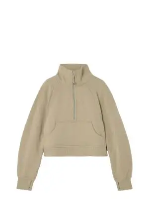 LULULEMON Lululemon Cotton-Blend Fleece Full Zip Sweatshirt