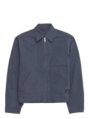 StÜssy Workgear Cotton Twill Zip Jacket - Blue