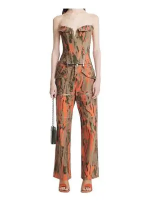DION LEE Camouflage Print Twill Cargo Pants - Multi-color