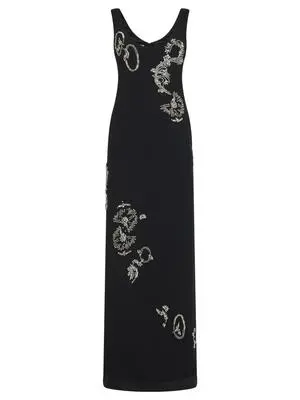 Dries Van Noten Embellished Sleeveless Maxi Dress - No