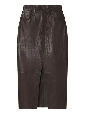 FRAME Belt Loop Skirt - Black
