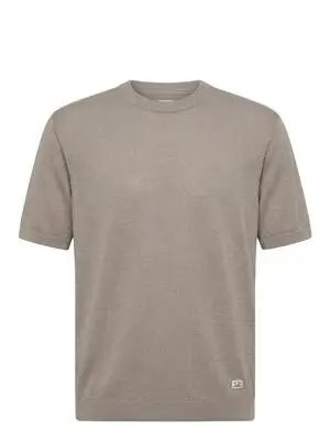 C.P. COMPANY Logo Patch Crewneck T-shirt - Gray