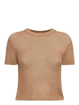 AYA MUSE Aya Muse Ribbed Cotton Blend Top