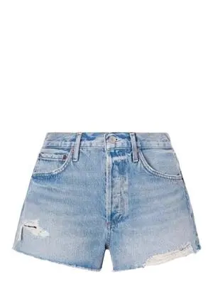 AGOLDE Agolde Embroidered Denim Shorts