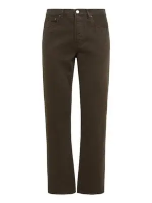 FRAME The Straight Cotton Denim Jeans - Black