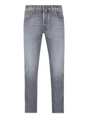 Jacob Cohen Jacob Cohen Button-Fastening Jeans Gray