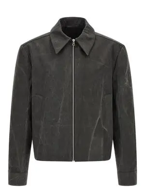 Séfr Long-sleeved Jacket With Zipper Closure - Black