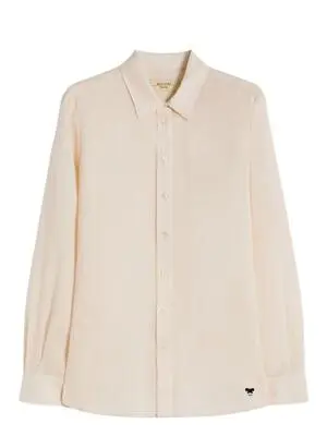 Max Mara Linen Button-up Shirt - Off White