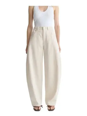 Séfr Wide Leg Casual Trousers - White
