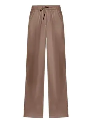 Brunello Cucinelli Drawstring Waistband Relaxed-fit Pants - Brown