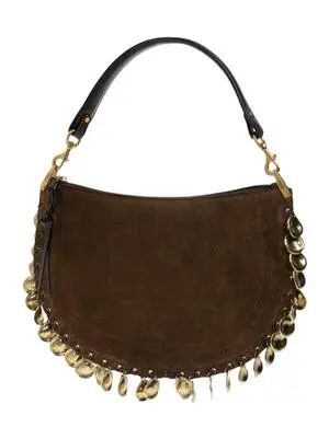 Isabel Marant Étoile Isabel Marant Oskan Soft Shoulder Bag With Coin Trim Brown