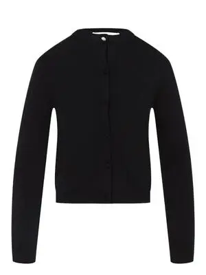 Carven Knitted Button-up Cardigan - Black