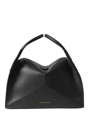 Victoria Beckham Plié Leather Tote Bag - Black