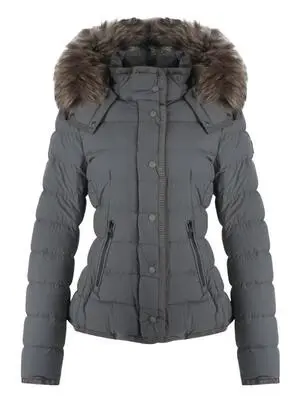 MONTECORE Montecore Hooded Down Jacket With Fur Trim