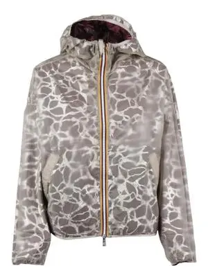 K-WAY Laurettee Super Light Reversible Hooded Jacket - Gray