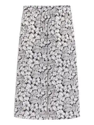 Max Mara Nirvana Floral-pattern Trousers - Black