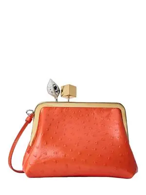Jacquemus Letter Clutch With Detachable Wristband - Red