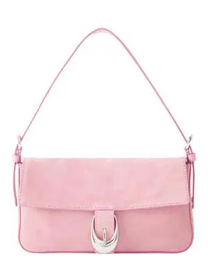 Staud Harlow Shoulder Bag With Buckle Detail - Pink