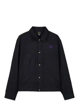 Needles Long Sleeve Collared Casual Jacket - Black