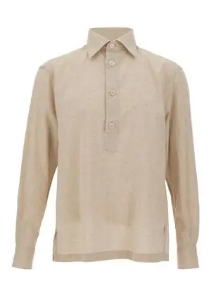 Eleventy Popover Shirt - Nude