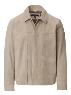 RAG  BONE Rag & Bone Dwight Suede Jacket - Nude